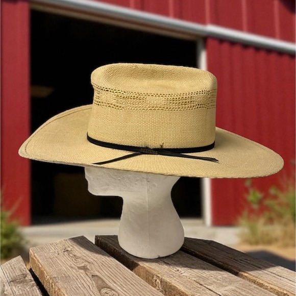 Levi's | Shoes | Vintage The Bandit By Resistol Straw Cowboy Hat With ...